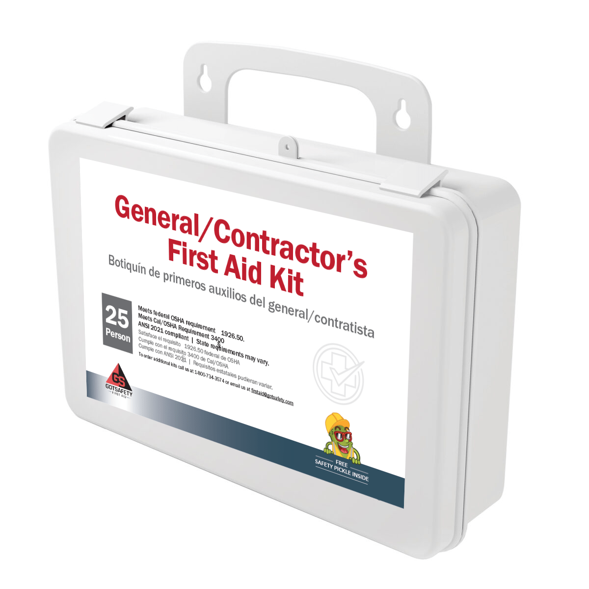 General/Contractor Portable First Aid Kit (25 Person/ANSI Compliant ...